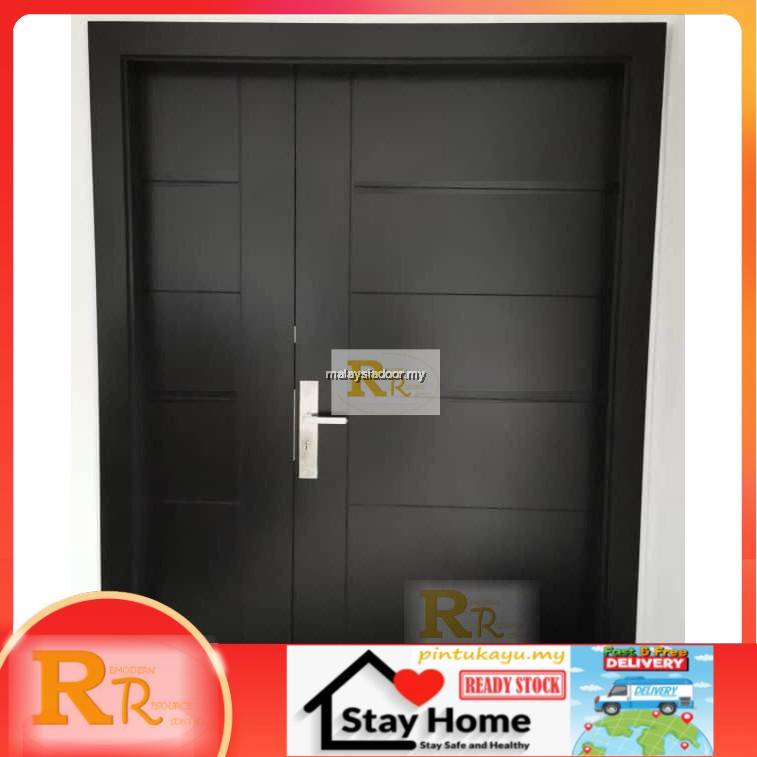RRHD1S4H-E Full Solid Heavy Duty Door | Pintu Kayu | Pintu Murah | Wooden Door