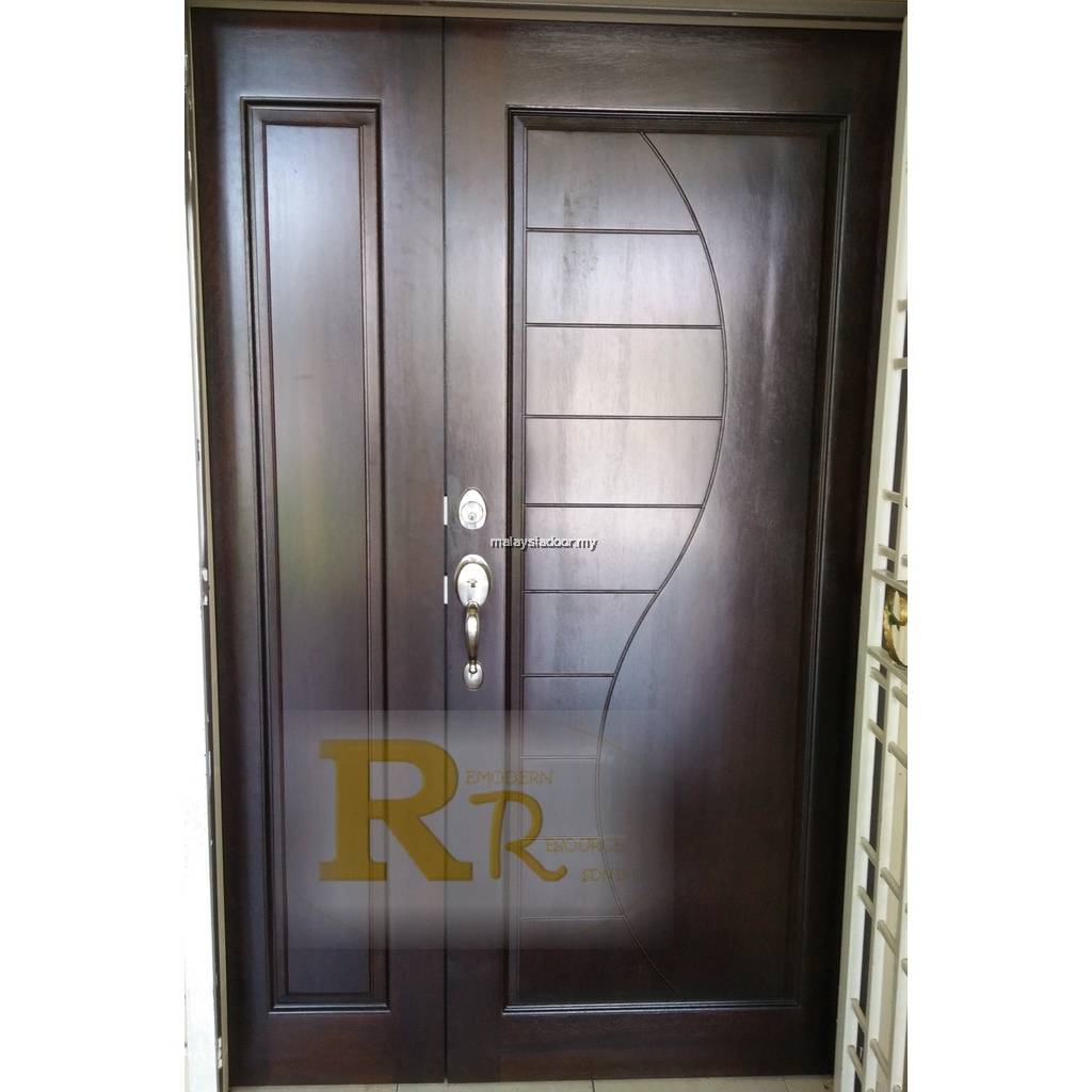 RRC88AE Full Solid Timber Door | Pintu Kayu | Malaysia Door | Pintu murah