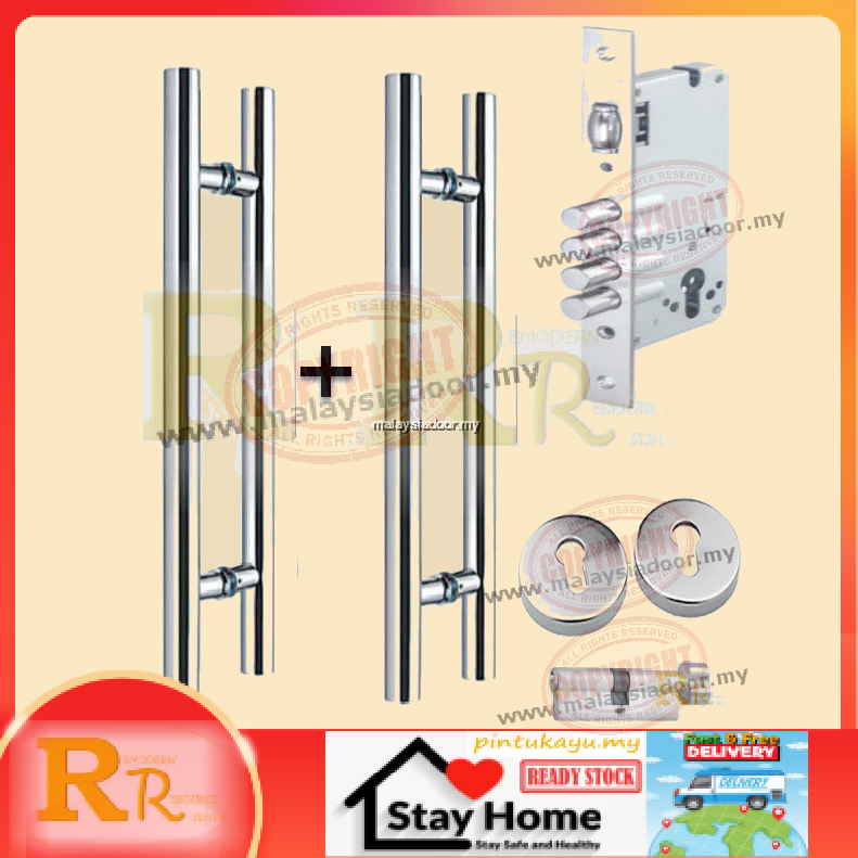 RRPH-R900L-SS MAIN DOOR PULL HANDLE SET | LOCKSET | MALAYSIA LOCK