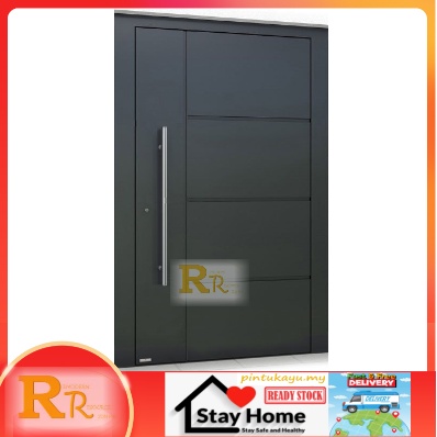 RRHD1S4H Full Solid Heavy Duty / Main Door / Pintu Kayu / Malaysia Door / Pintu murah
