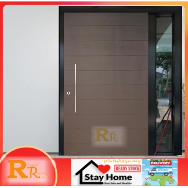 4' x 7' Fix Door Completed---- RRHD9L-B Full Solid Heavy Duty | Main Door | Pintu Kayu ...